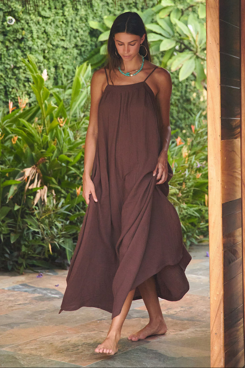 Lucca Dress // Cocoa – Citrine Swim